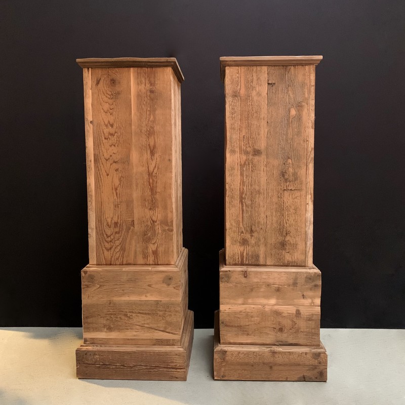 Handgemaakte houten zuilen - Decoratie, Spiegels, Kussens, Plaids ...