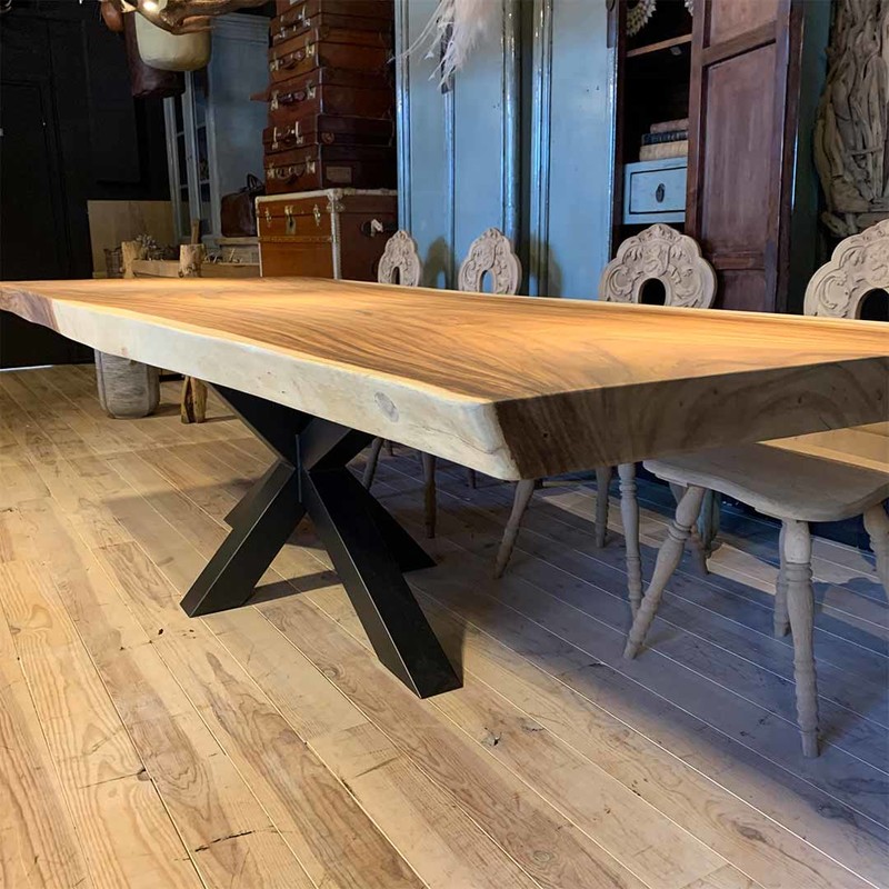 ET 144, Dining table "Suar" wood - eetkamertafel - Antieke tafels ...
