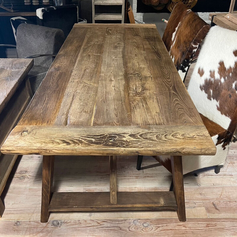 ET 156, Chestnut dining table - eetkamertafel - Antieke tafels, tafels ...