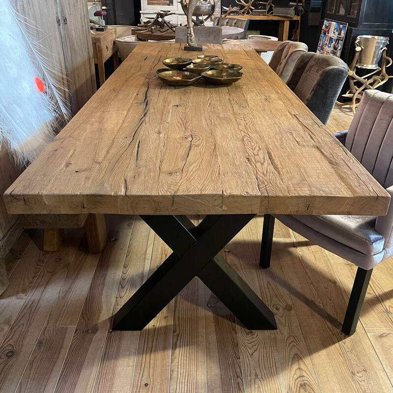 ET 157, Oak wood dining table - eetkamertafel - Antieke tafels, tafels ...