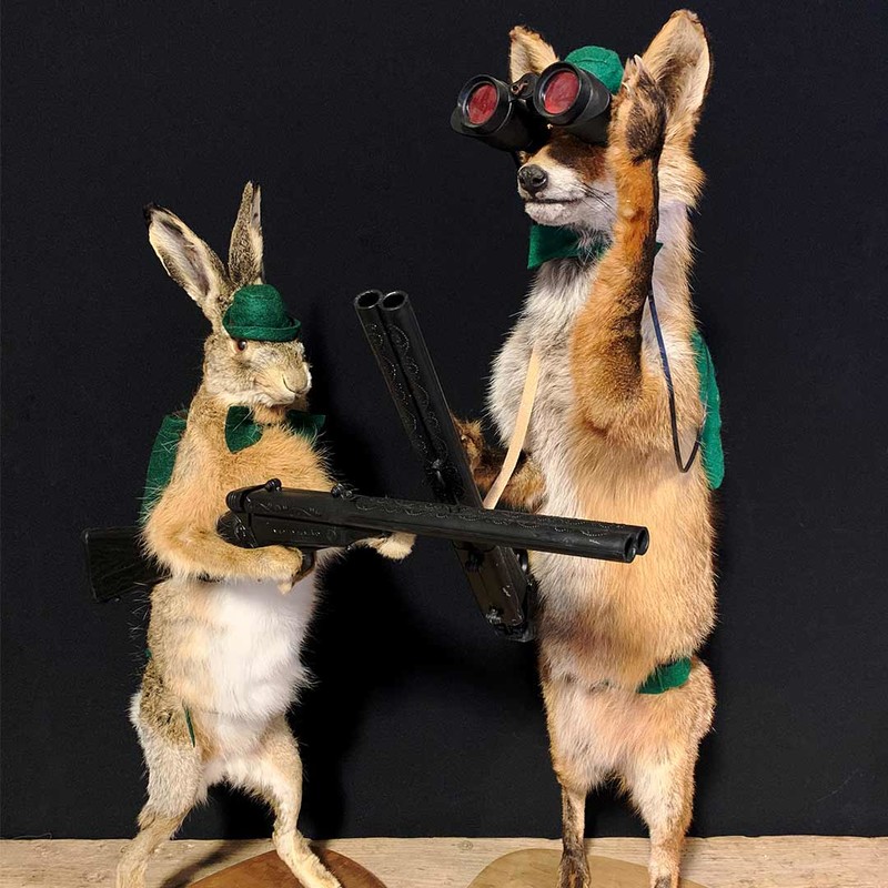 hase, waffe, hase mit waffe, fantasy - Fantasy Objekte - Ausgestopfte ...