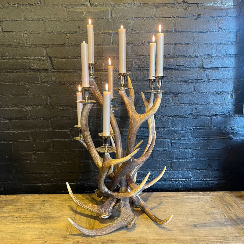 KG 101-C, Candlestick made of antlers - kaarsen - meubels gemaakt van ...