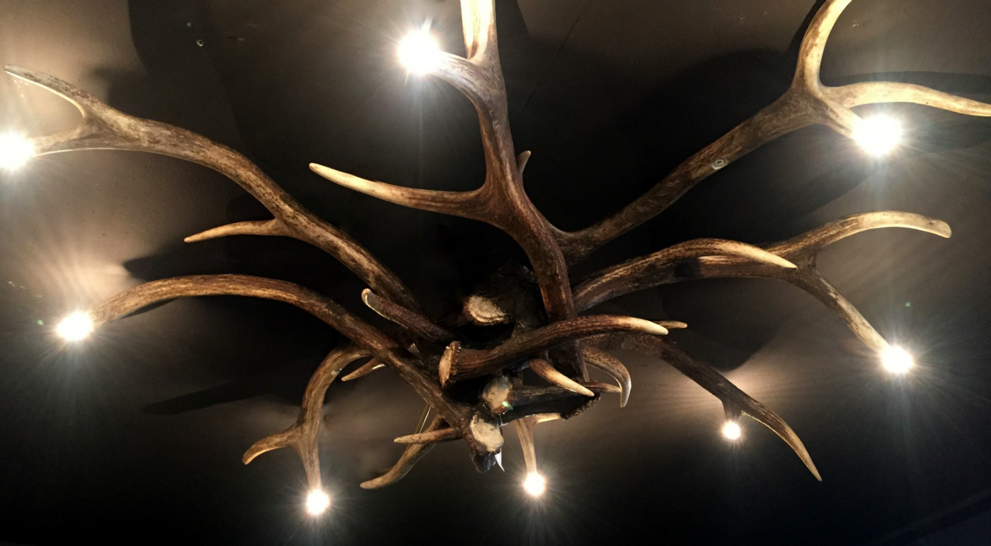 Edelhertgewei plafonniere, Gewei lamp, lamp gemaakt van gewei - Gewei ...