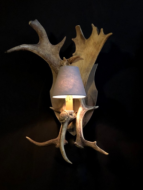 wandlamp damhert gewei - Gewei wandlampen en vloerlampen - verlichting ...