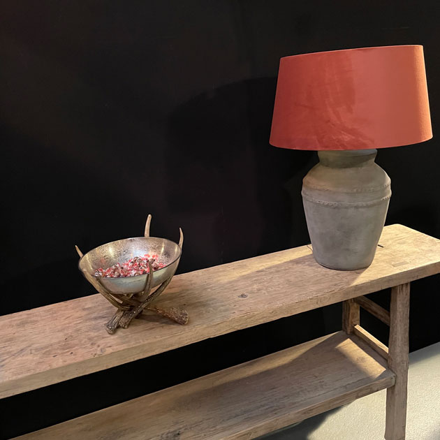 Rustieke sidetable, sidetable van oud hout, wandtafel, landelijke ...